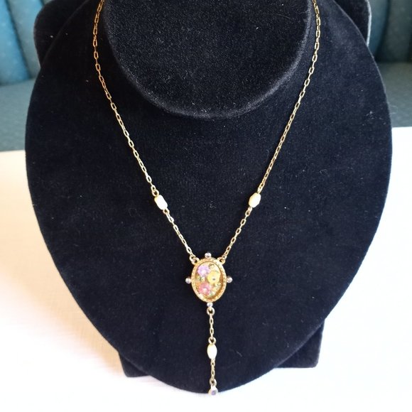 Avon | Jewelry | Avon Flower Rose Lavender Light Orange Rhinestone Euc ...